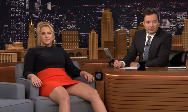 Watch Amy Schumer Addresses Her Plus Size Glamour Label On Jimmy Fallon