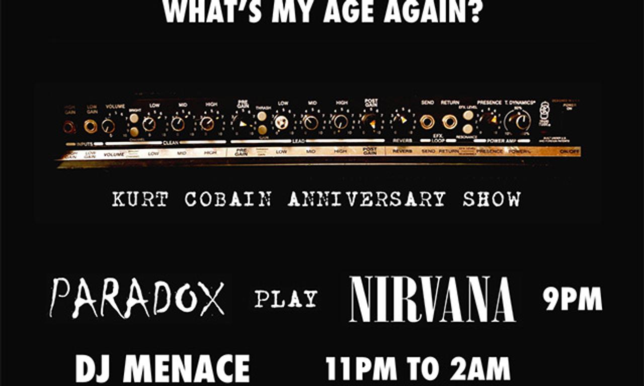 Kurt Cobain Anniversary Show - Paradox play Nirvana at The Pav, Cork ...