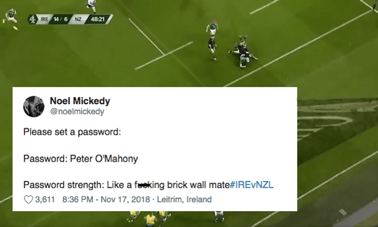 The 10 Best Tweets during the Ireland v New Zealand rugby match