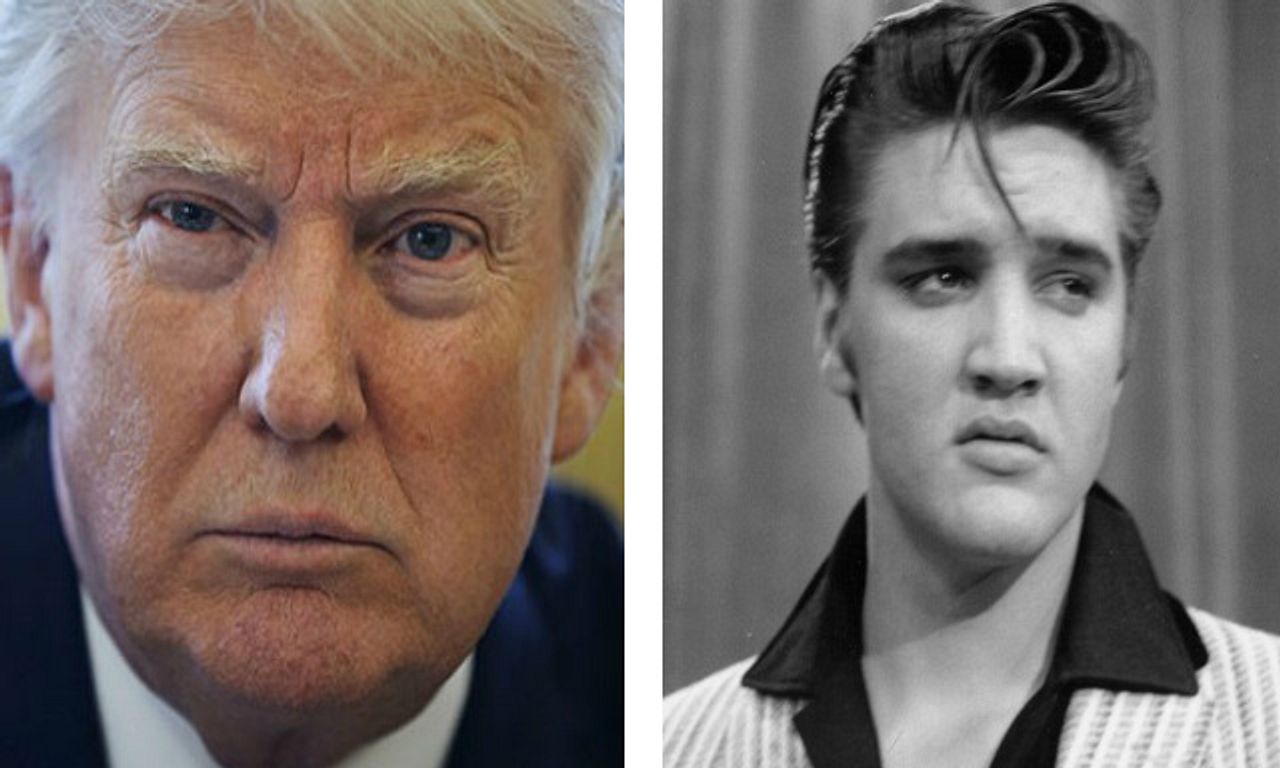 The internet reacts to Donald Trump saying he used to "look like Elvis"