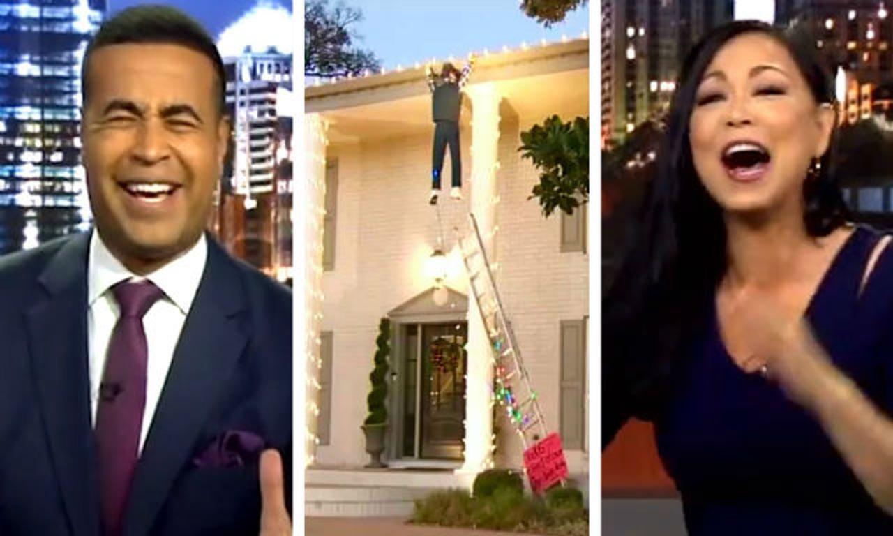 American news anchors find this Christmas prank absolutely hilarious