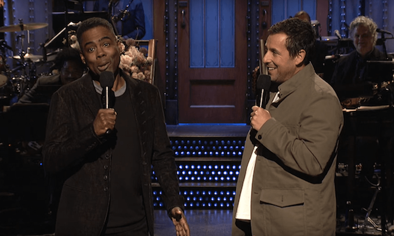 Adam Sandler sings about how he was fired from 'SNL', while hosting 'SNL'