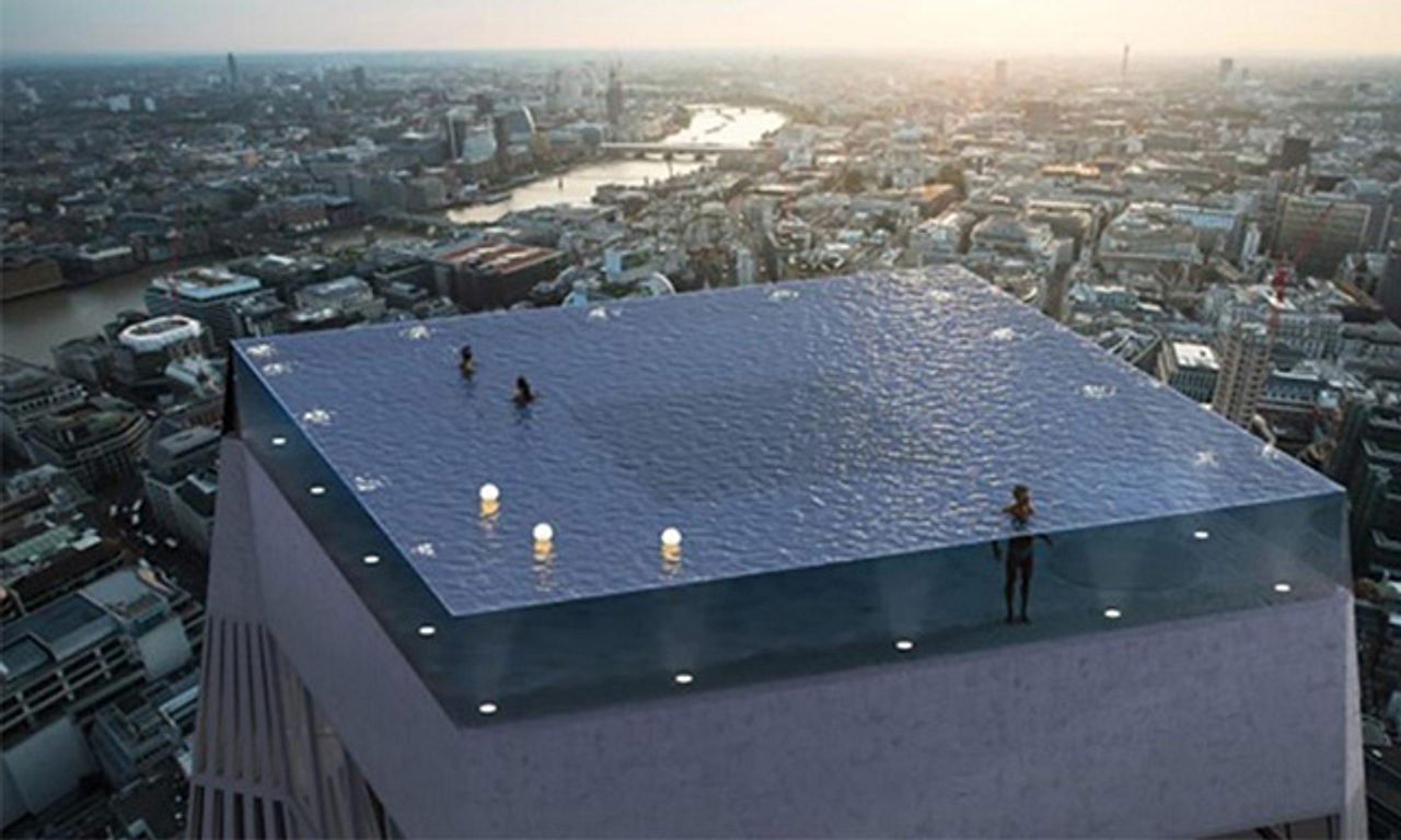The reactions to the world's first 360-degree infinity pool are on fire