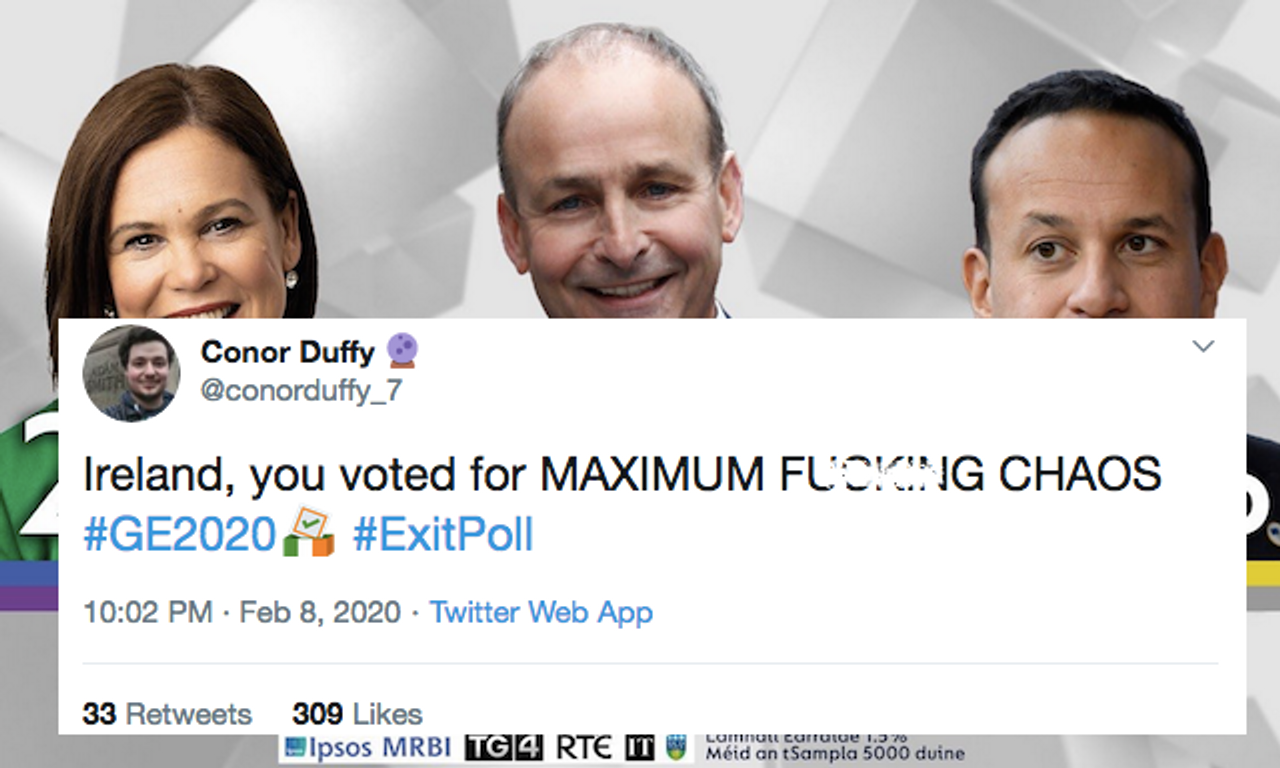 The 10 funniest tweets from last night's exit poll results