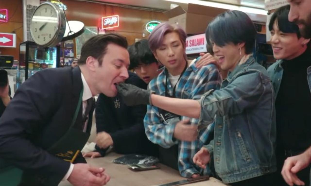 K-Pop boyband BTS take over Jimmy Fallon's show in New York