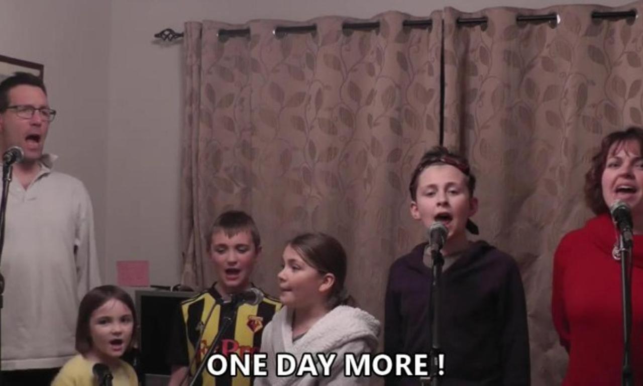 This family's quarantine version of a 'Les Mis' song is brilliant