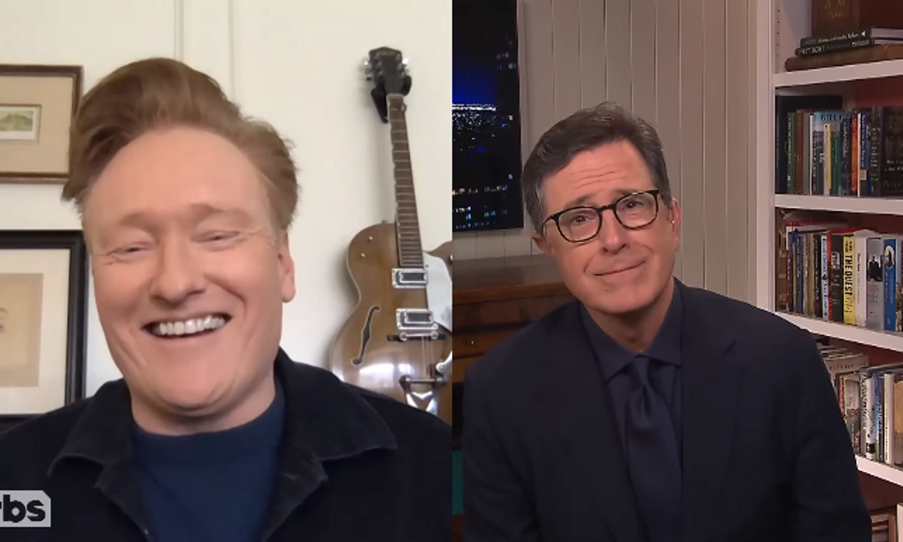 Stephen Colbert and Conan O'Brien reflect on missing live audiences