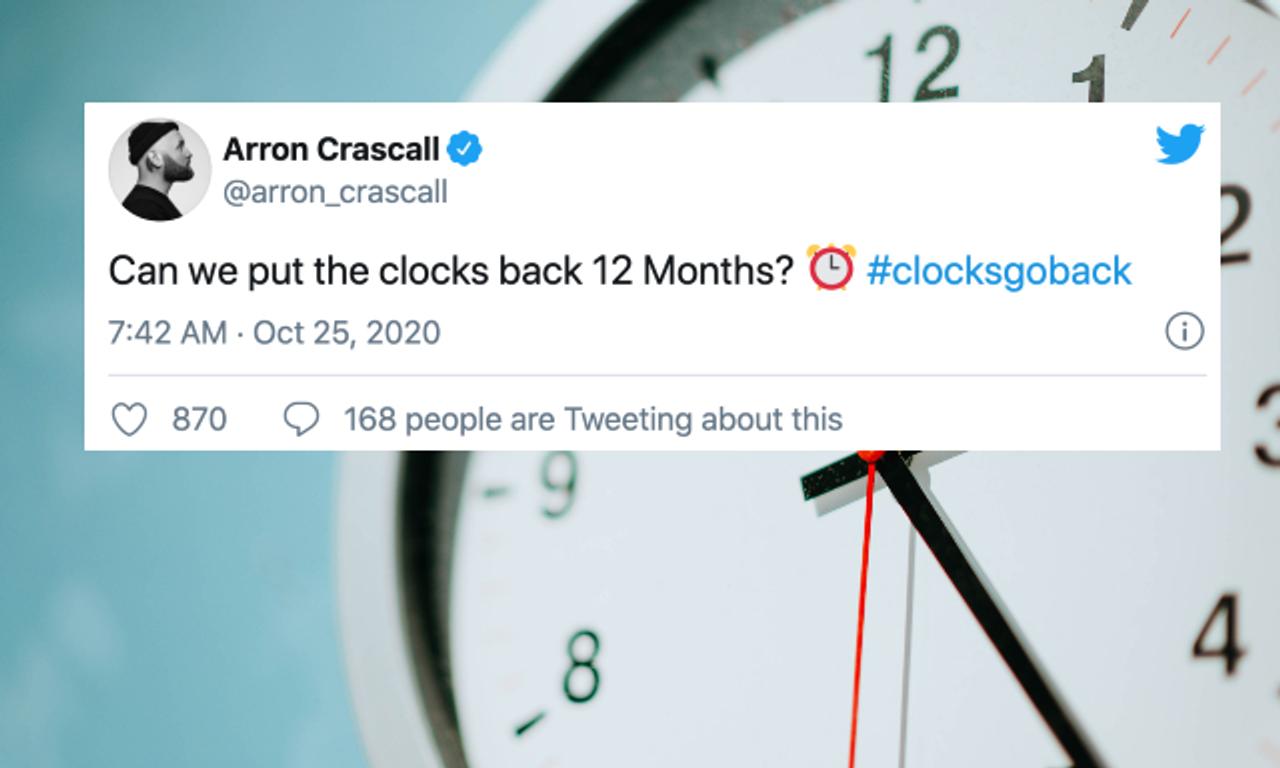 The internet reacts to 2020 having an extra hour from today