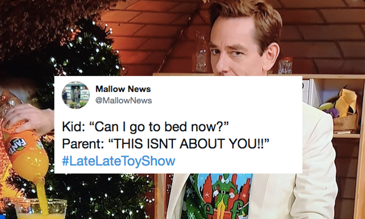 The 10 best tweets from last night's 'Late Late Toy Show'