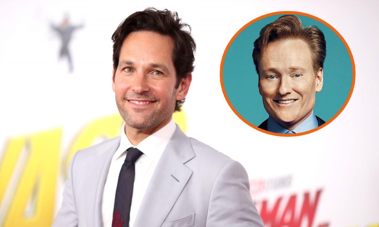 Paul Rudd pulls his long-running gag on Conan O'Brien yet again