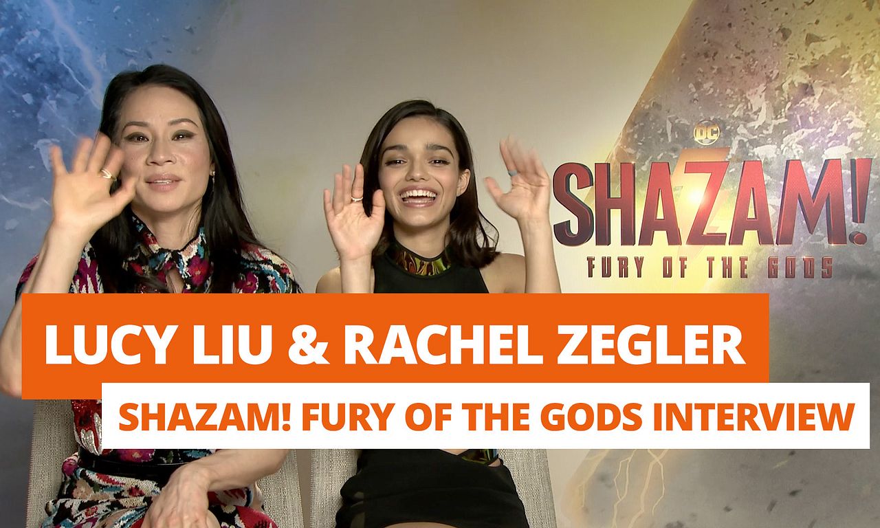 Lucy Liu and Rachel Zegler chat 'Shazam! Fury of the Gods'