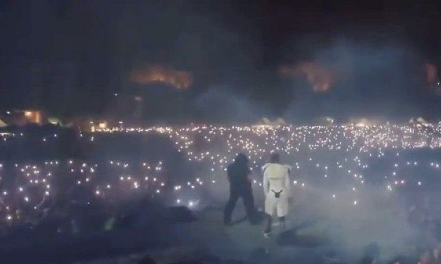 Kanye West Makes Live Appearance With Travis Scott For The First Time