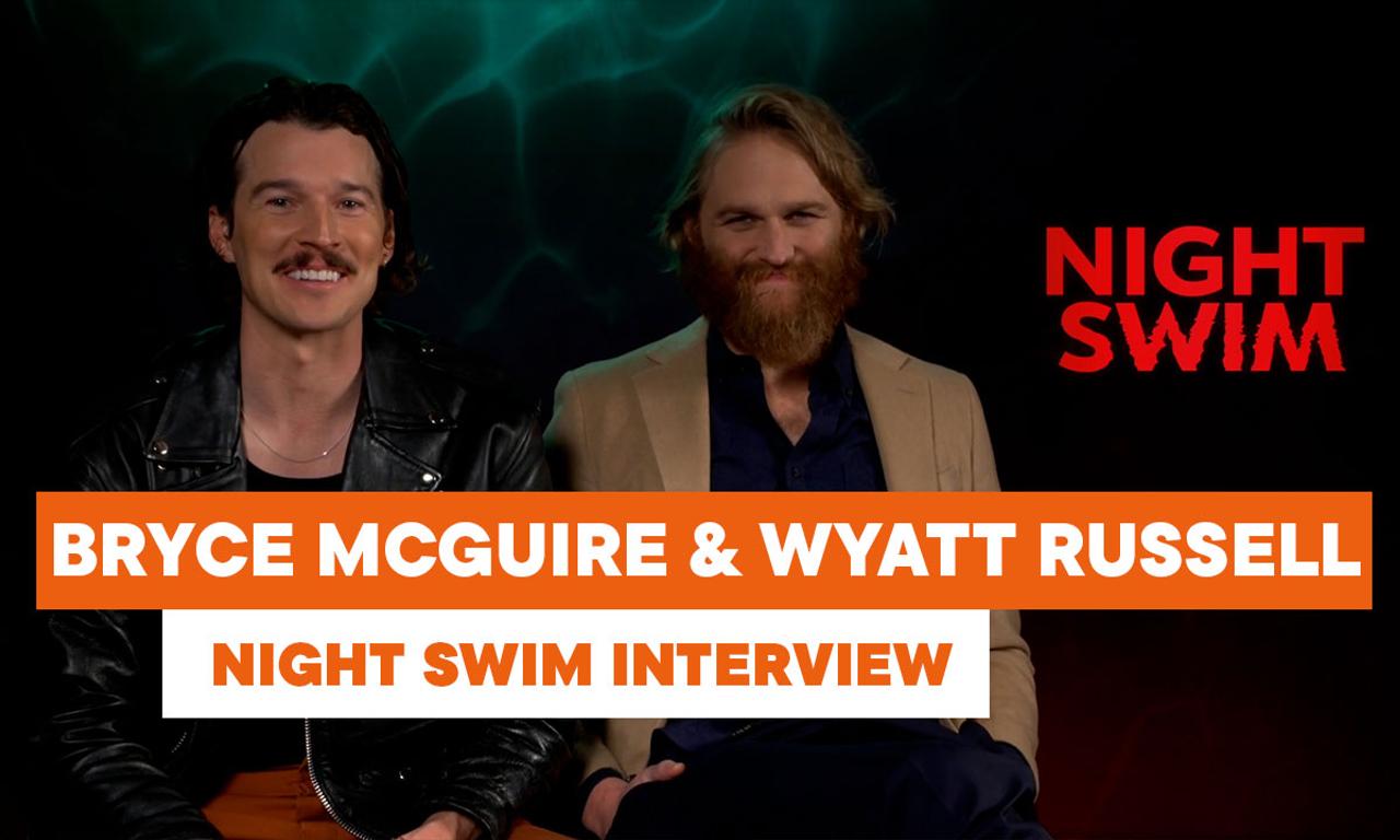 Bryce McGuire & Wyatt Russell talk 'Night Swim', pool scenes, horror ...